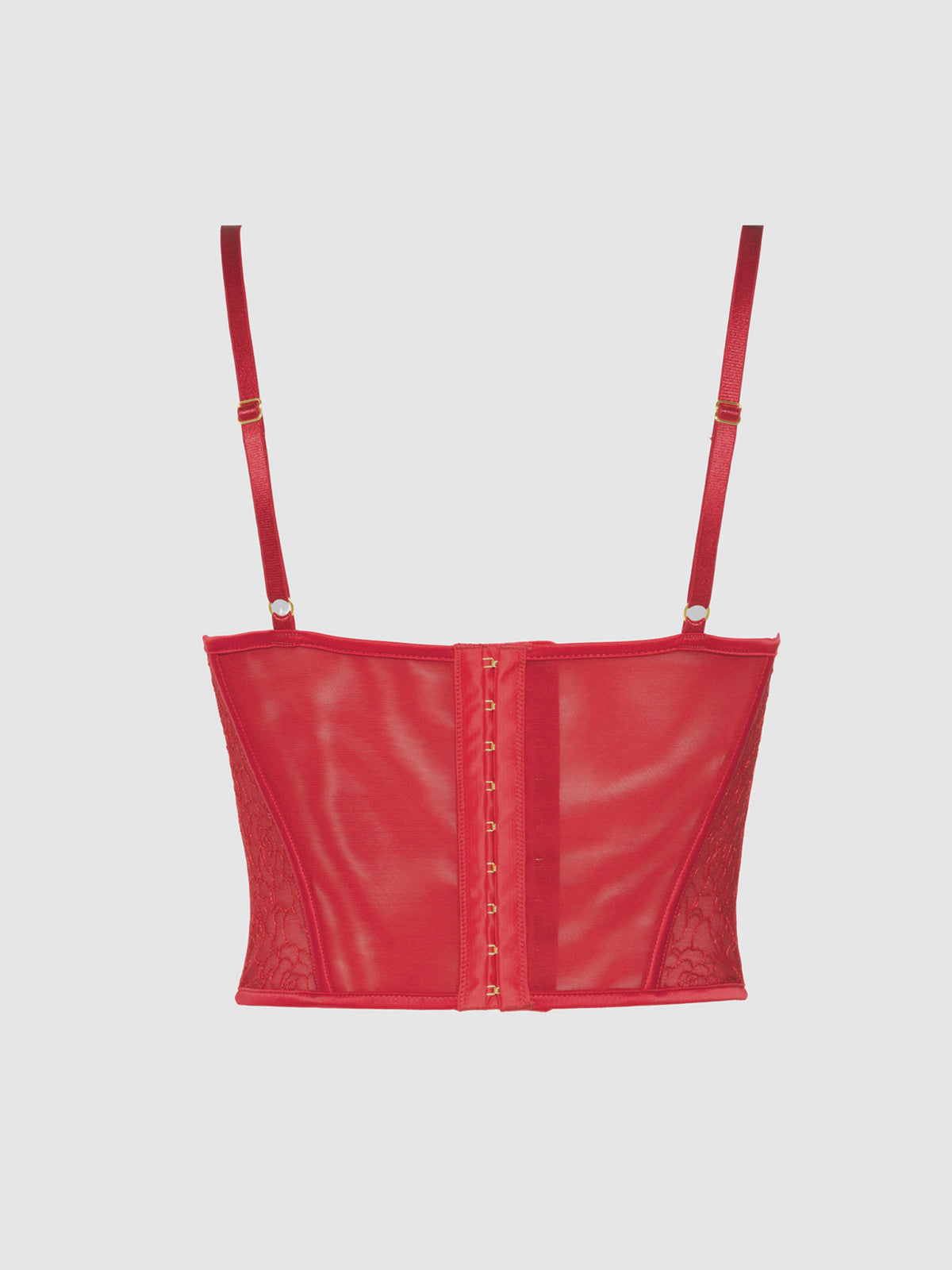 Melrose Satin & Lace Underwire Bustier - Fredericks Of Hollywood ...