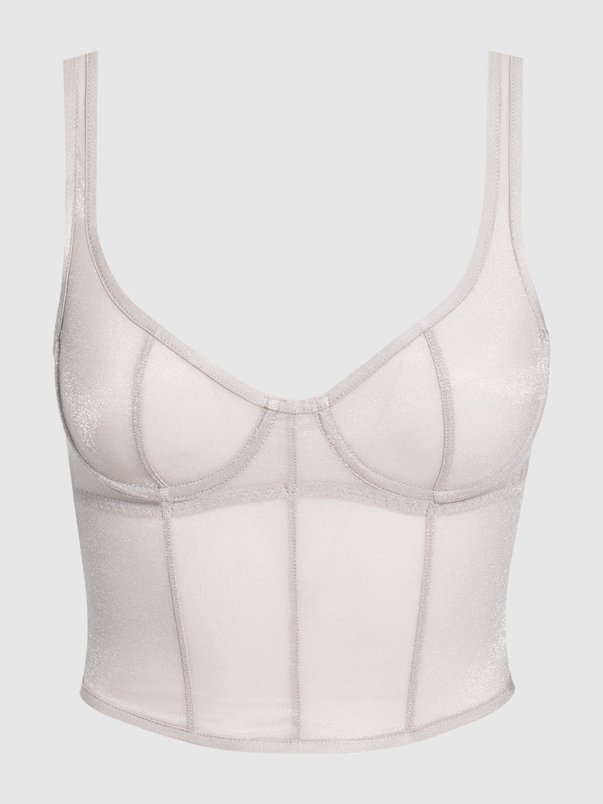 Pia Unlined Underwire Mesh Bustier - Fredericks Of Hollywood ...