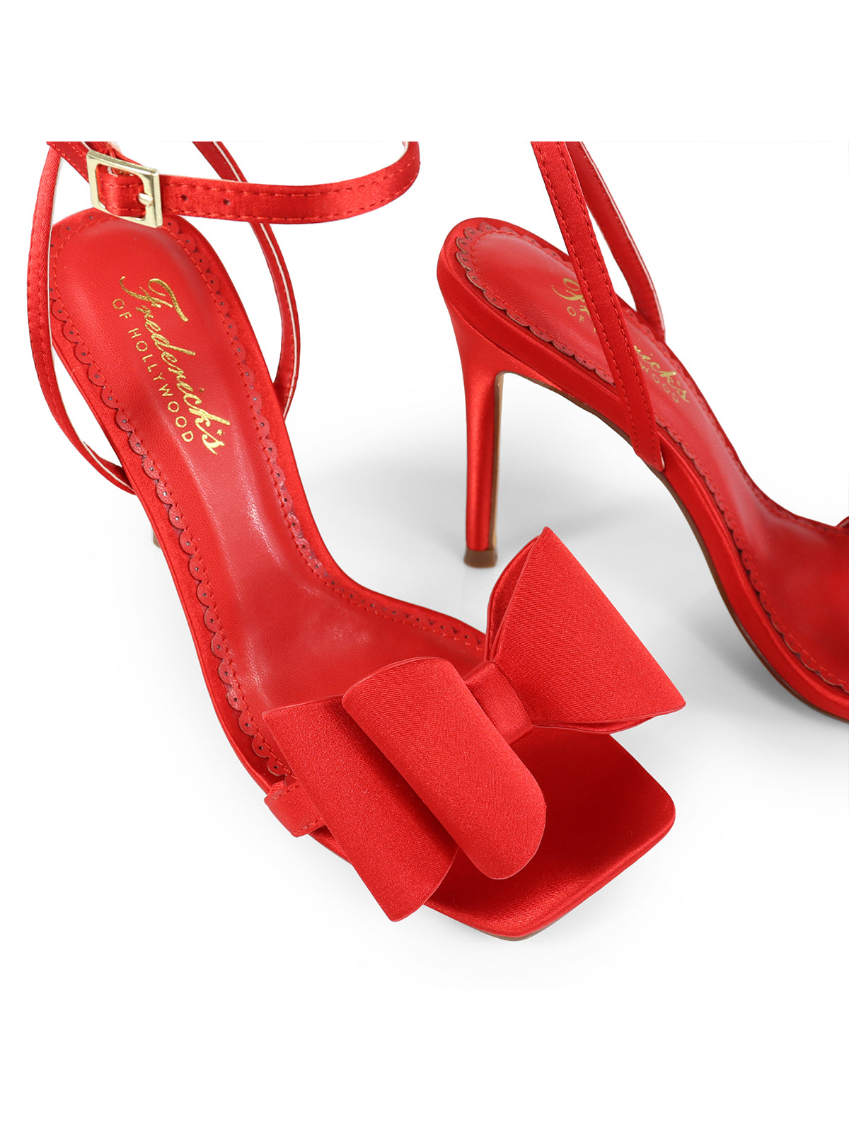 Julienne Bow Heel in Red- Frederick's Of Hollywood
