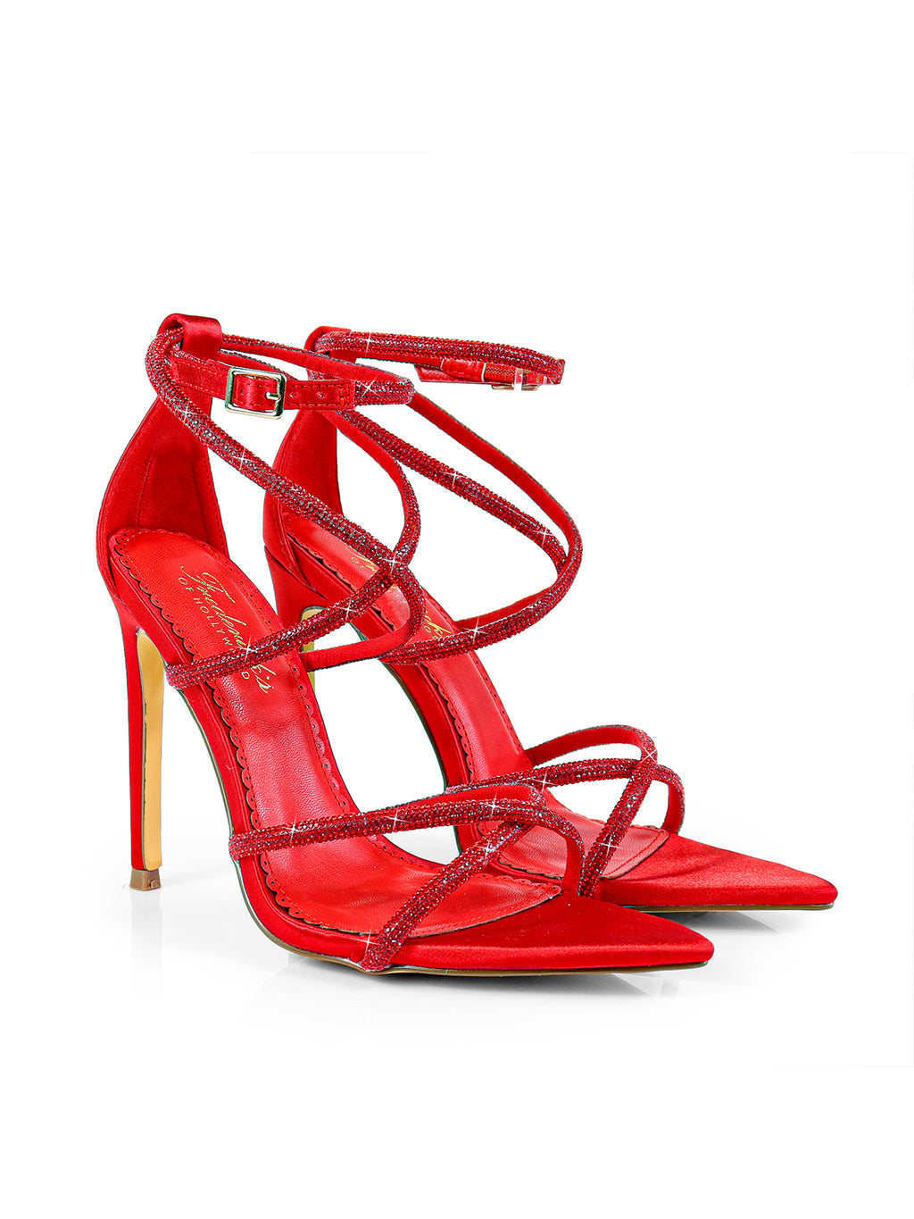 Laurent Heel in Red - Frederick's Of Hollywood
