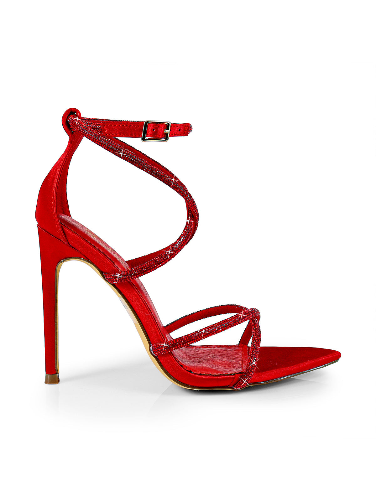 Laurent Heel in Red - Frederick's Of Hollywood