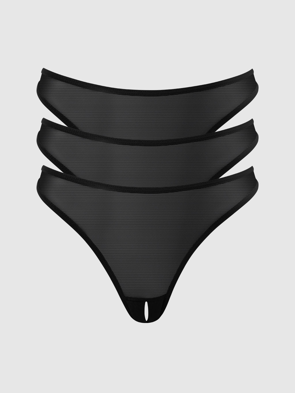 Vivienne Open Crotch Mesh Hipster 3 Pack - Frederick's Of Hollywood