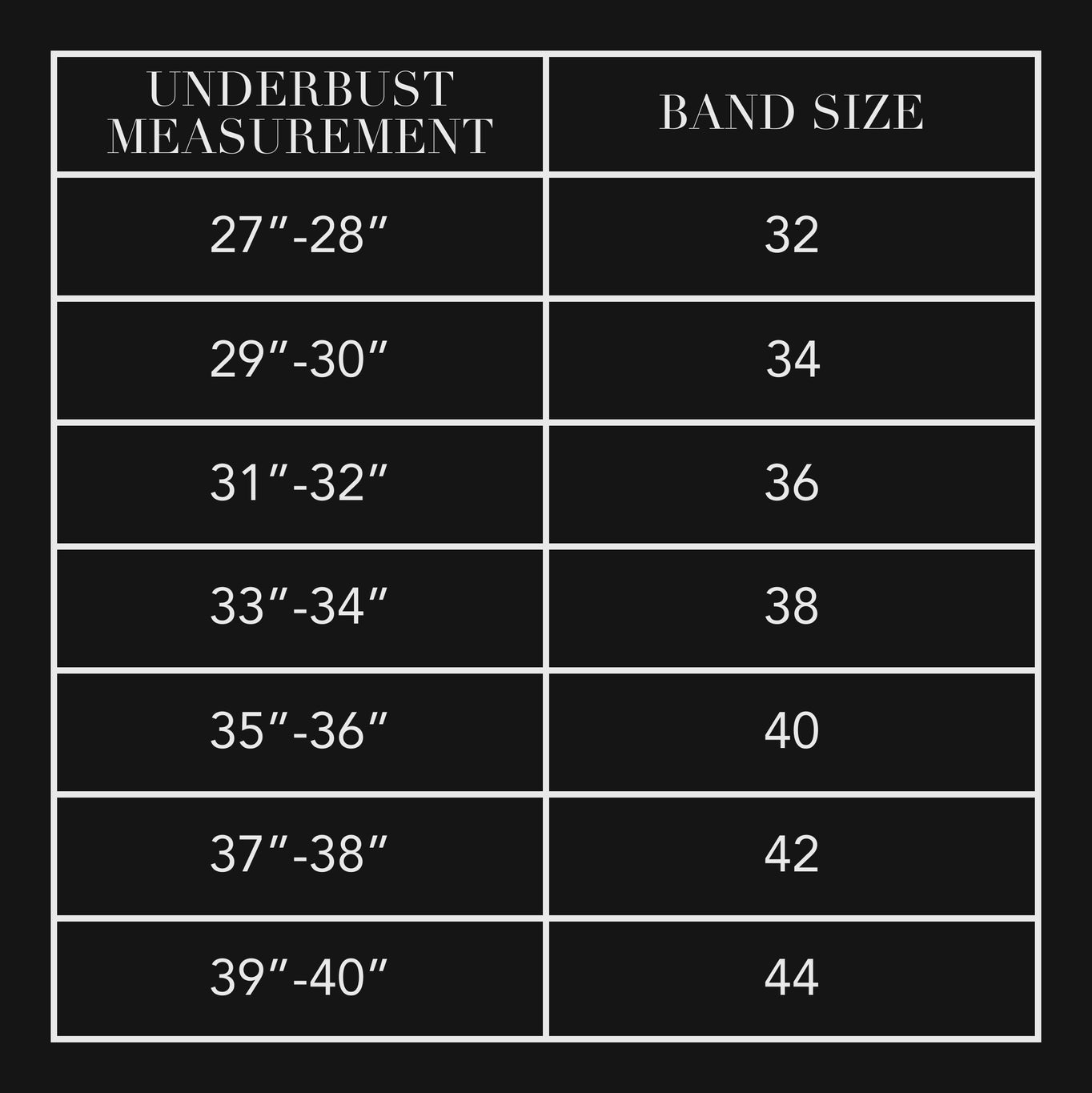 Bra Size Guide – Frederick's of Hollywood