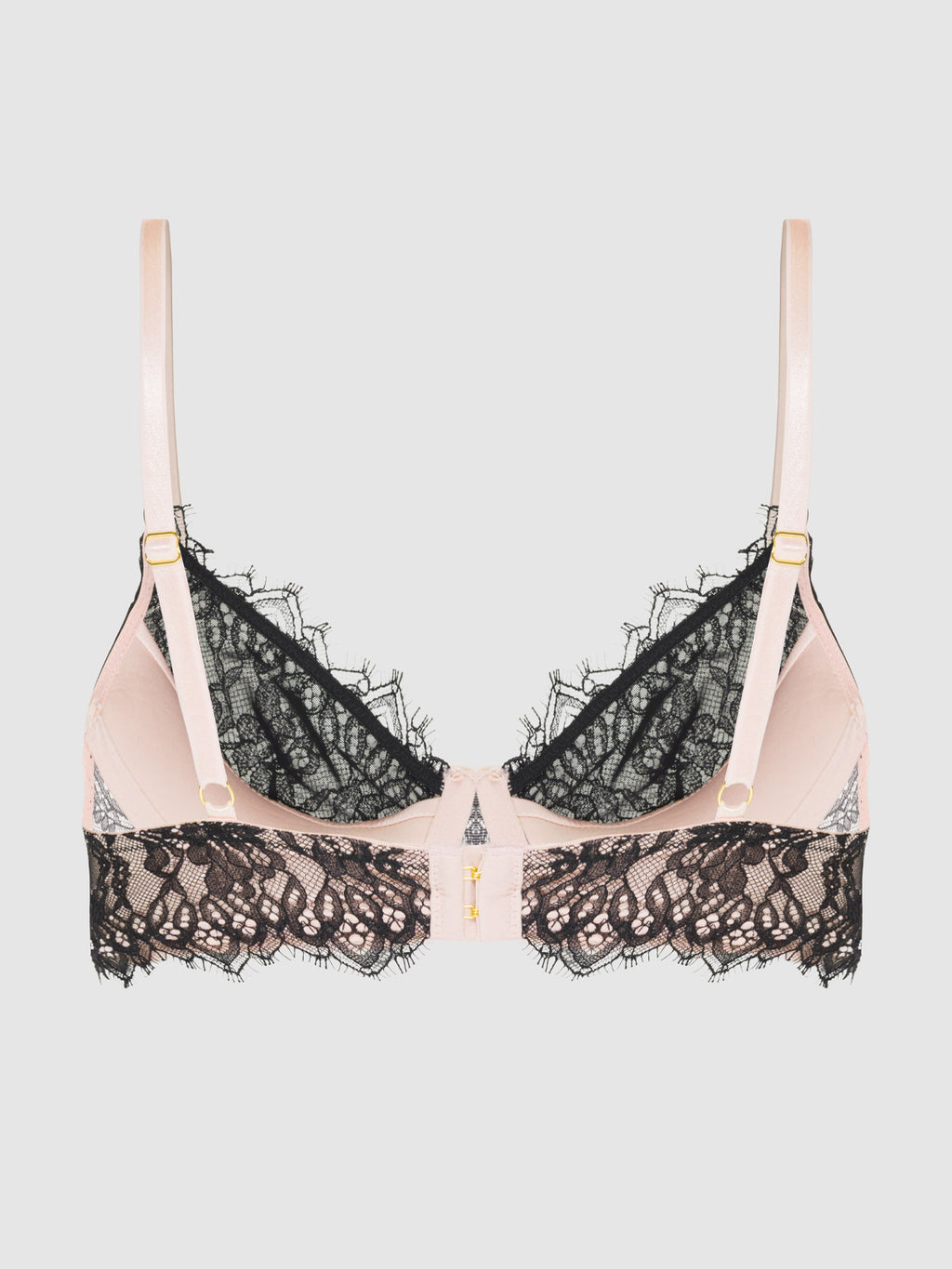 Rosalind Lace Cup Bra With Satin Half Cup - Fredericks of Hollywood ...