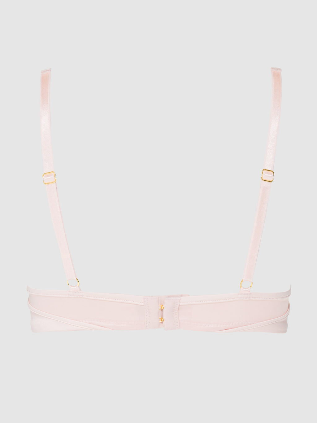 Rosalind Satin Half Cup With Lace Trim Bra - Fredericks of Hollywood ...