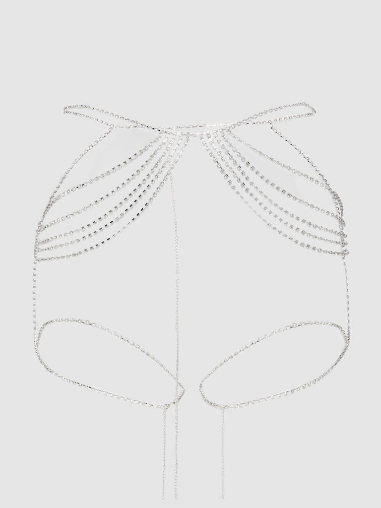 Ziggy Rhinestone Drape Garter - Fredericks Of Hollywood – Frederick's ...