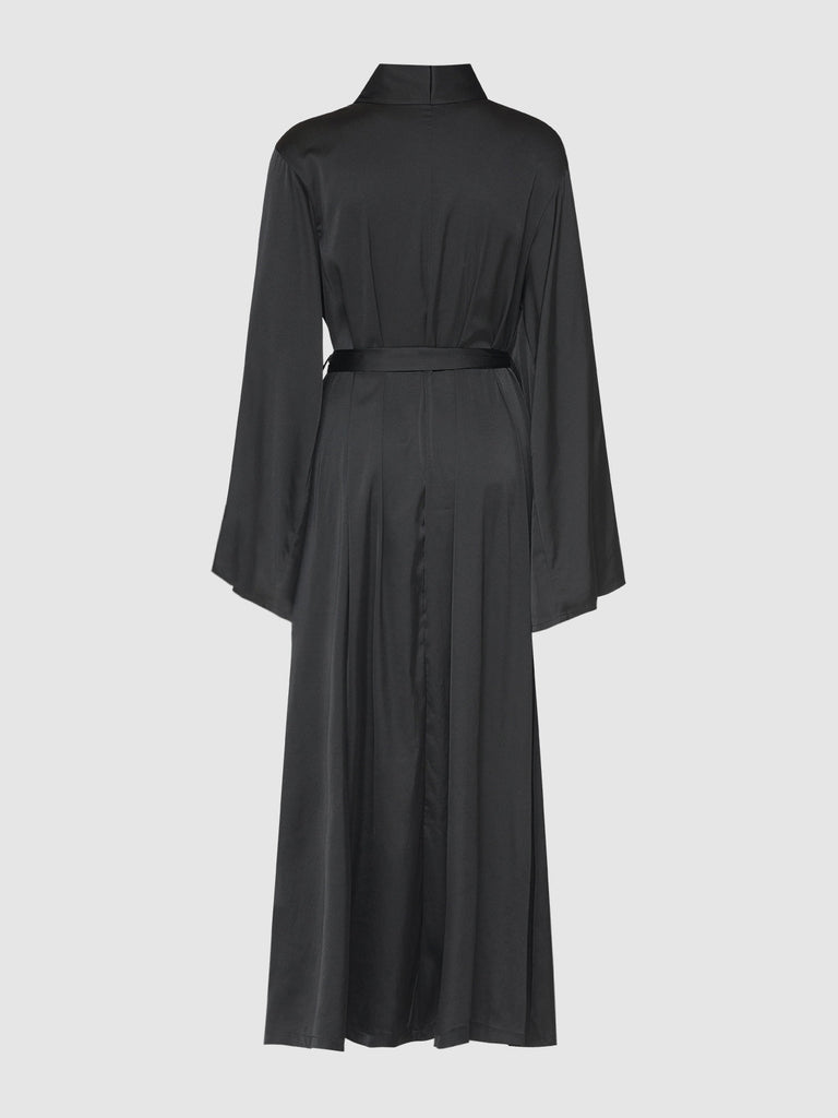 Petra Satin Long Robe – Frederick's of Hollywood