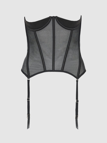 Petra Satin Open Cup Satin Corset - Fredericks of Hollywood – Frederick ...