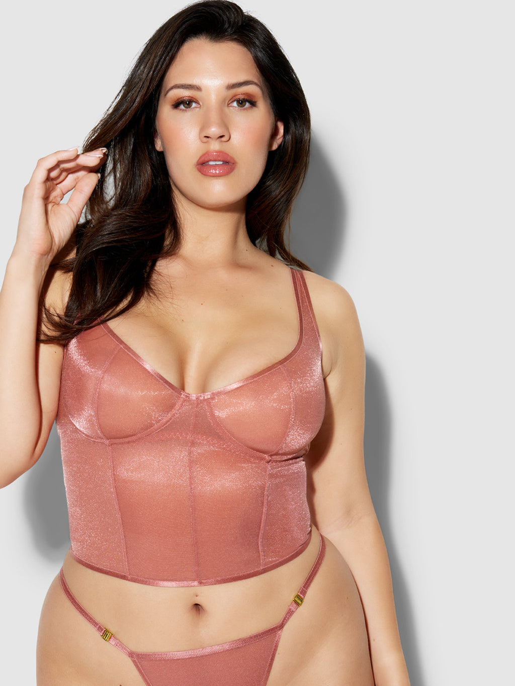 Pia Unlined Underwire Mesh Bustier - Fredericks of Hollywood – Frederick's of Hollywood
